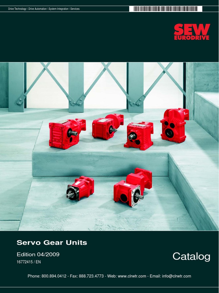 SEW Eurodrive Planetary Servo Gear Units | PDF | Electric Motor | Power ...