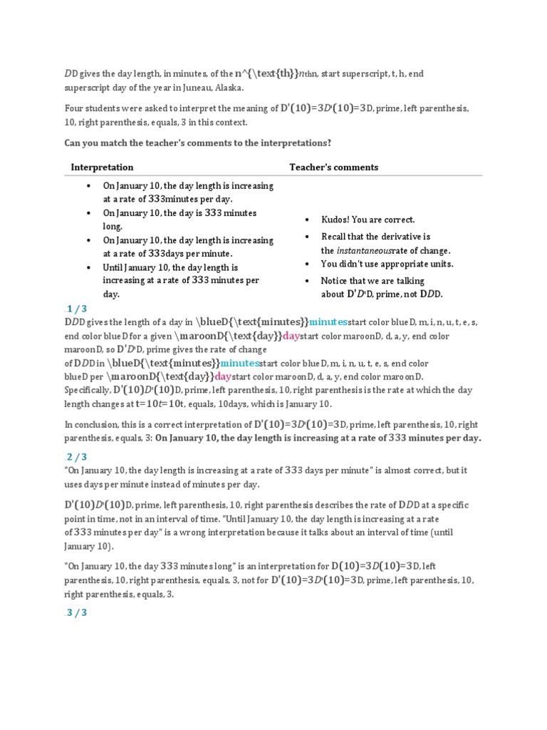 Derivative Situational Problem | PDF | Cognition | Teaching Mathematics