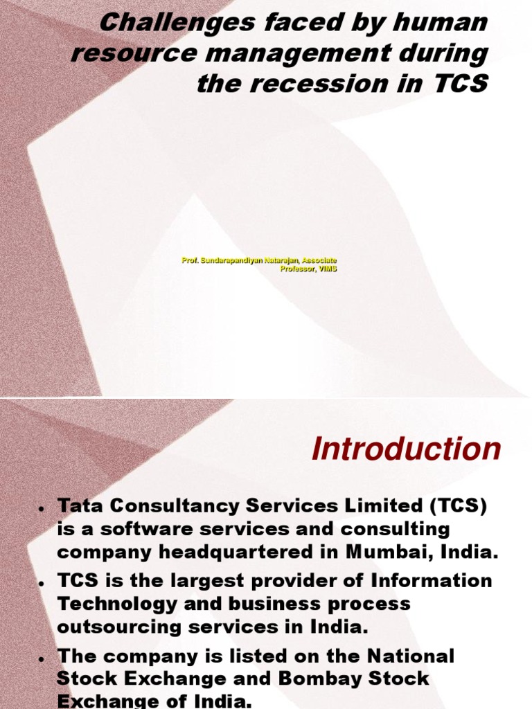 Challenges Faced by HR Team in TCS | PDF | Human Resource Management ...