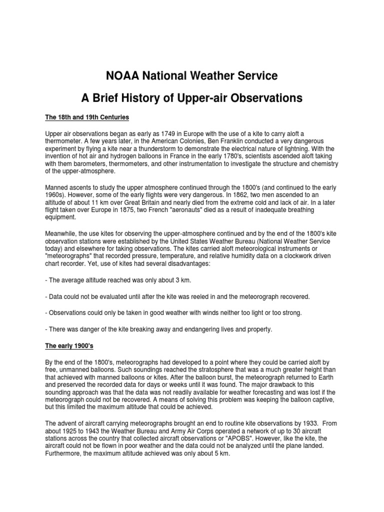 Upperair Observation Klop | PDF | Atmosphere Of Earth | Atmosphere