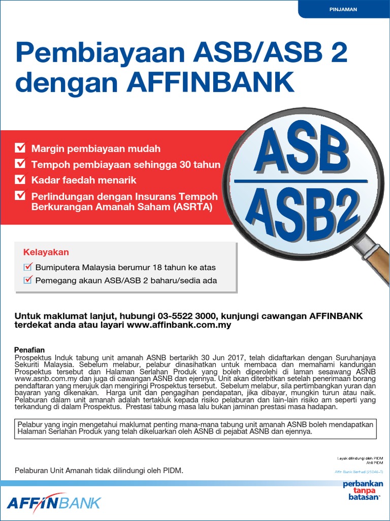 Affordable Financing Options for Existing and New ASB/ASB 2 Account ...