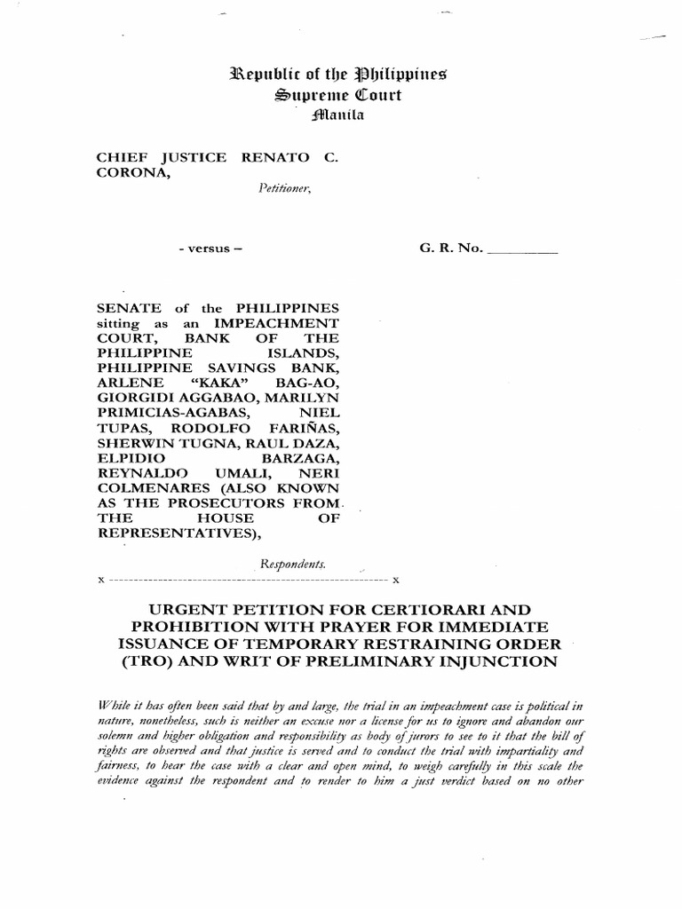 Petition For Certiorari | PDF