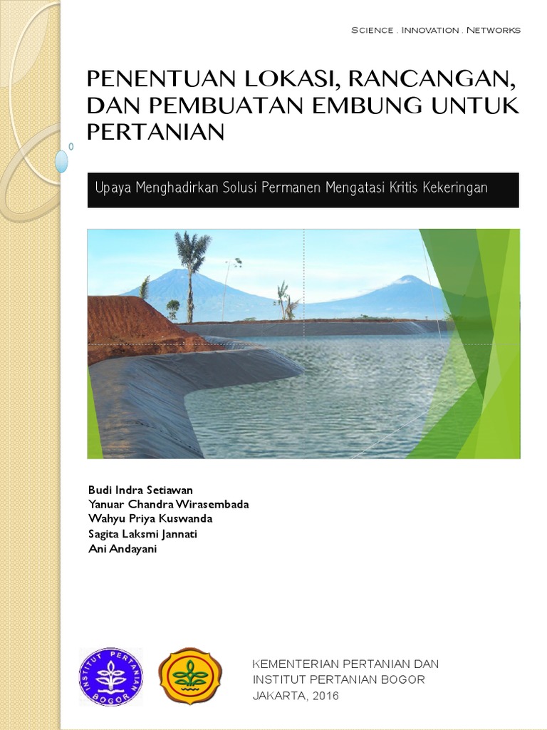 Penentuan Lokasi Rancangan Dan Pembuatan Embung Untuk Pertanian | PDF