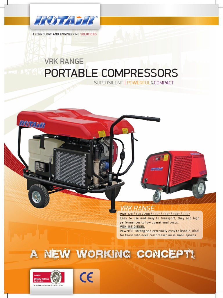 Portable Compressor Manufacturer | PDF | Horsepower | Engines