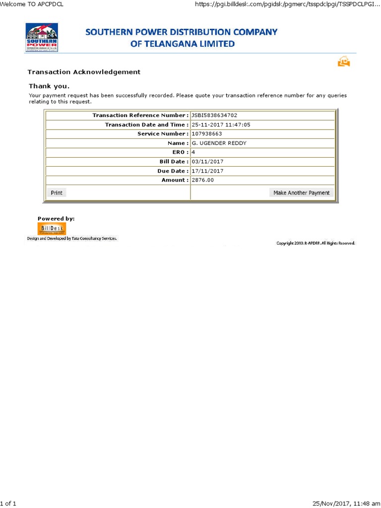 Welcome To Apcpdcl | PDF