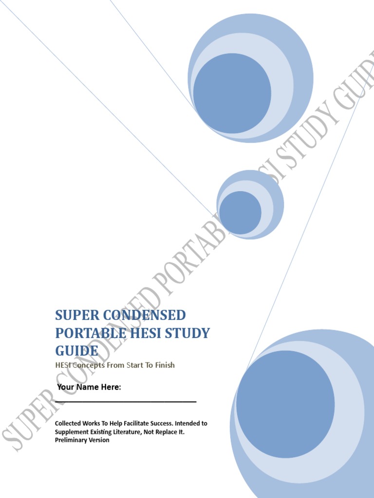 HESI Study Guide | Download Free PDF | Chronic Condition | Health Care