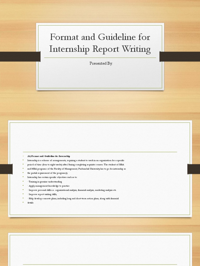 Guideline For Internship Report | PDF | Internship | Job Hunting
