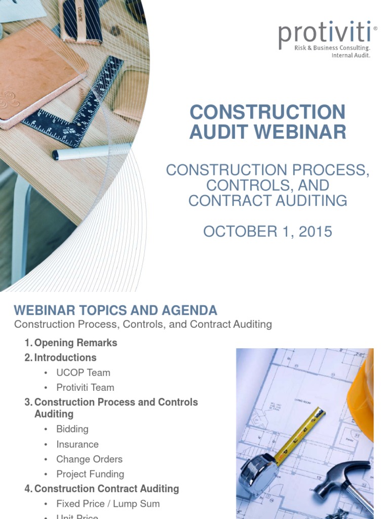 Construction Audit | PDF | Construction Bidding | General Contractor