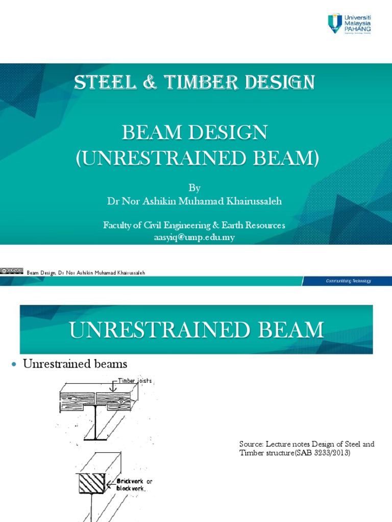 Unrestrained Beam Design Guide | PDF | Beam (Structure) | Buckling