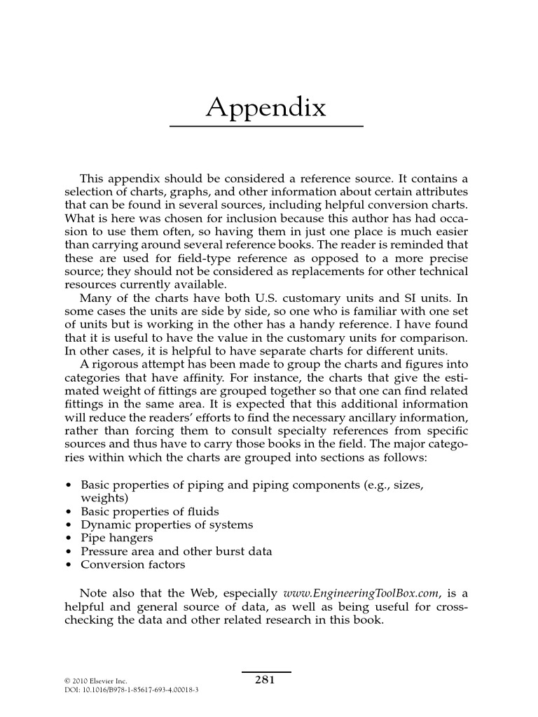 Appendix 2010 Piping and Pipeline Calculations Manual | PDF | Materials ...