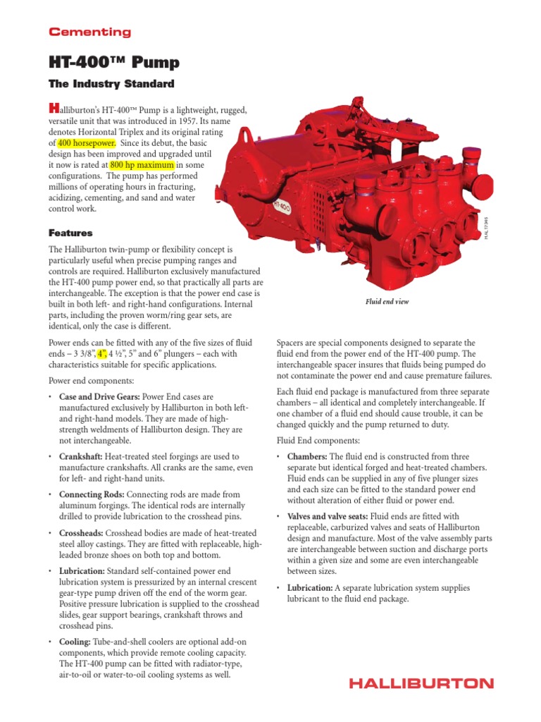 HT 400 | PDF | Pump | Valve