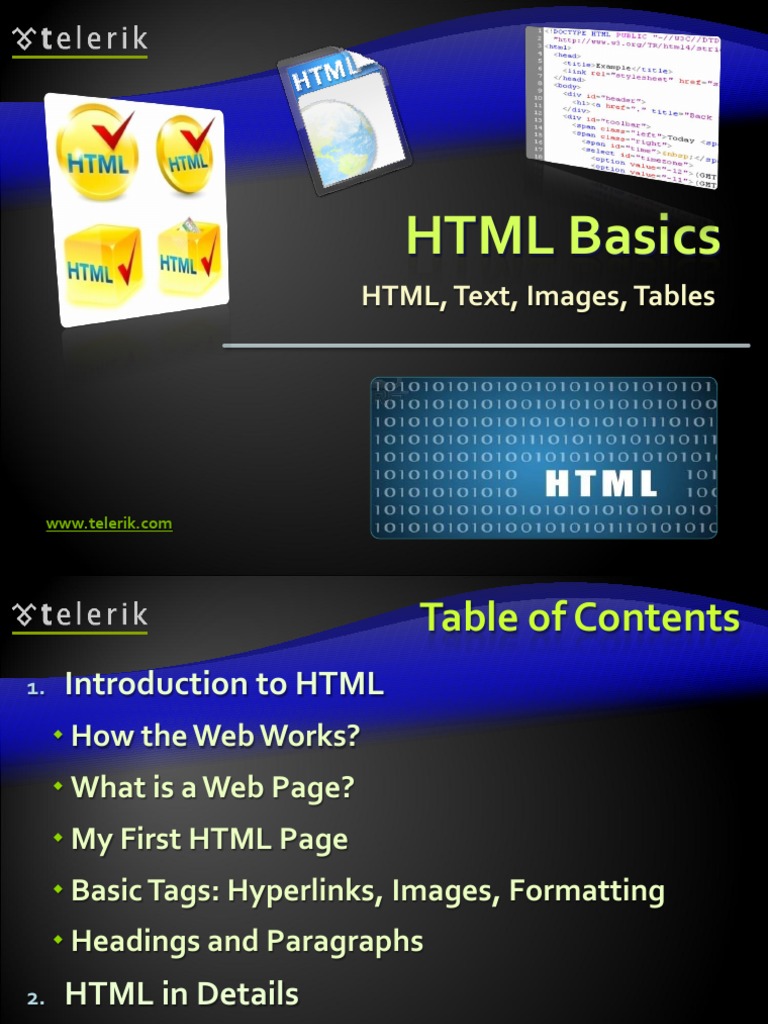 Html Css Javascript Basics Useful 1 1 Pdf Html Element Xhtml 
