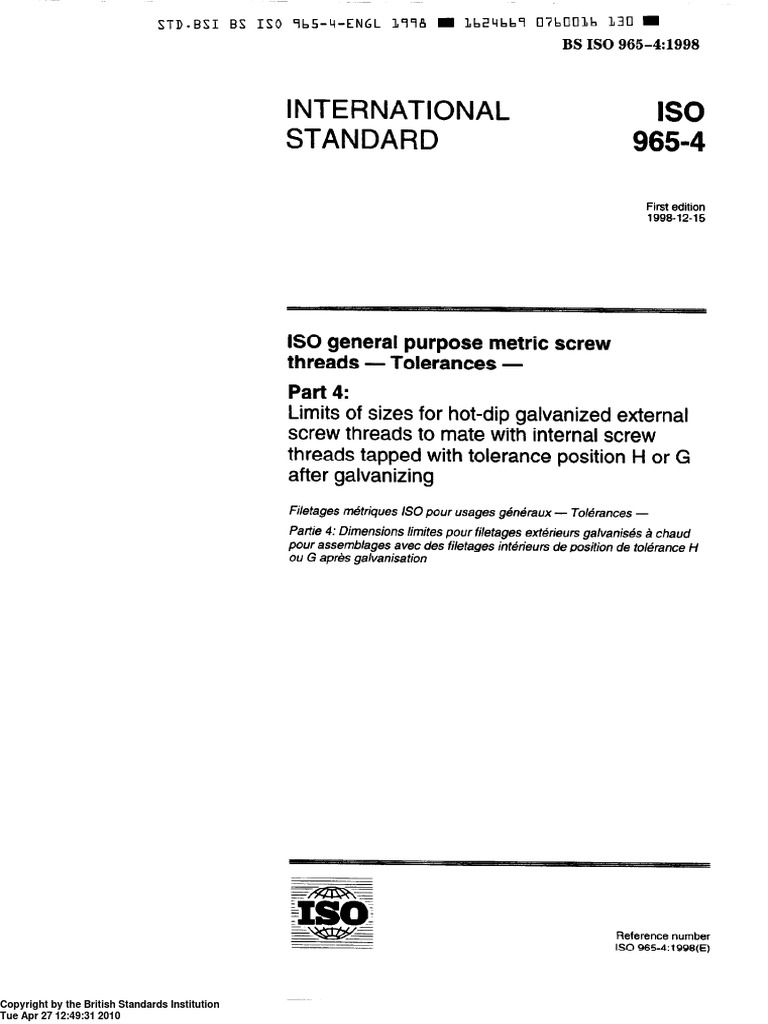 Iso 965 4 | PDF