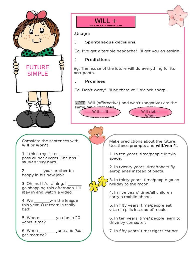 Future Simple Will | PDF