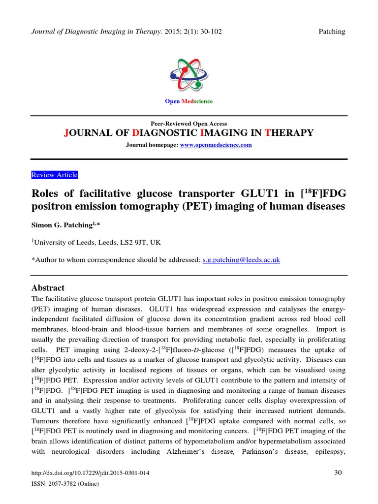 Jdit 2015 0301 014 | PDF | Positron Emission Tomography | Lung Cancer