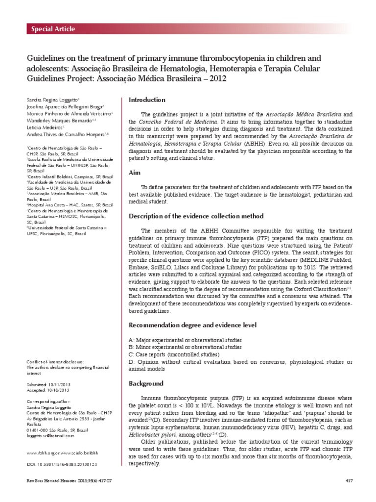 Guideline ITP | PDF | Public Health | Epidemiology