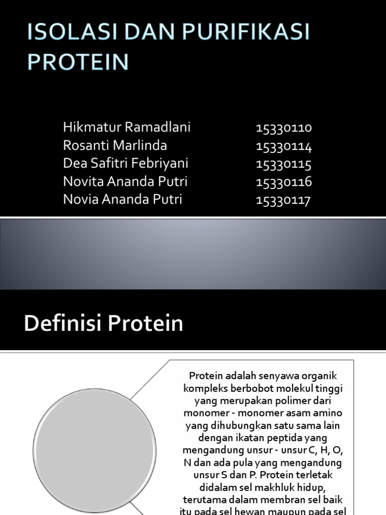 Isolasi Dan Purifikasi Protein | PDF