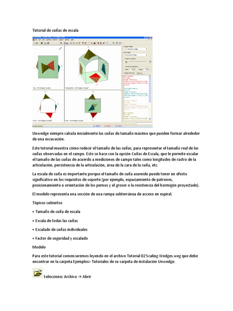 Tutorial Unwedge Espanol PDF | PDF | Algoritmos | Fuerza