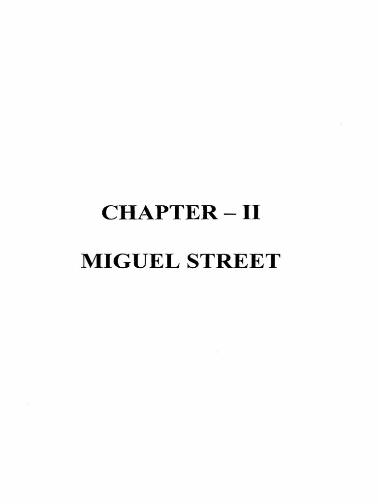 Miguel Street: Rtlaptfu TT | PDF