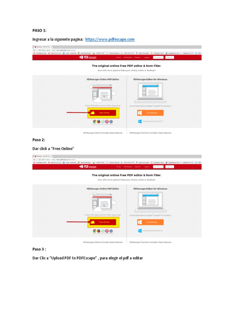 Tutorial Como Editar PDF - PDF Escape | PDF