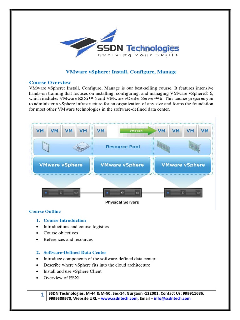 VMware Vsphere | Download Free PDF | V Mware | Server (Computing)
