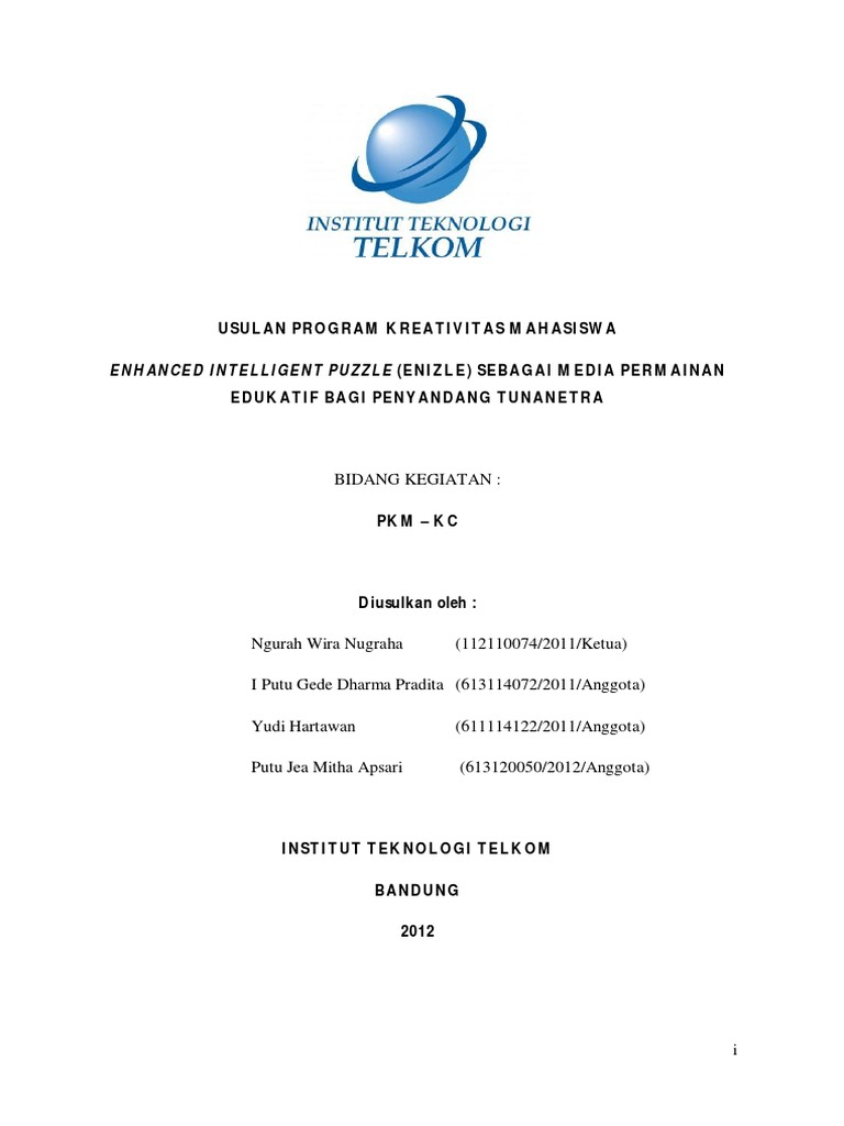 (Contoh) Proposal PKM Final | PDF