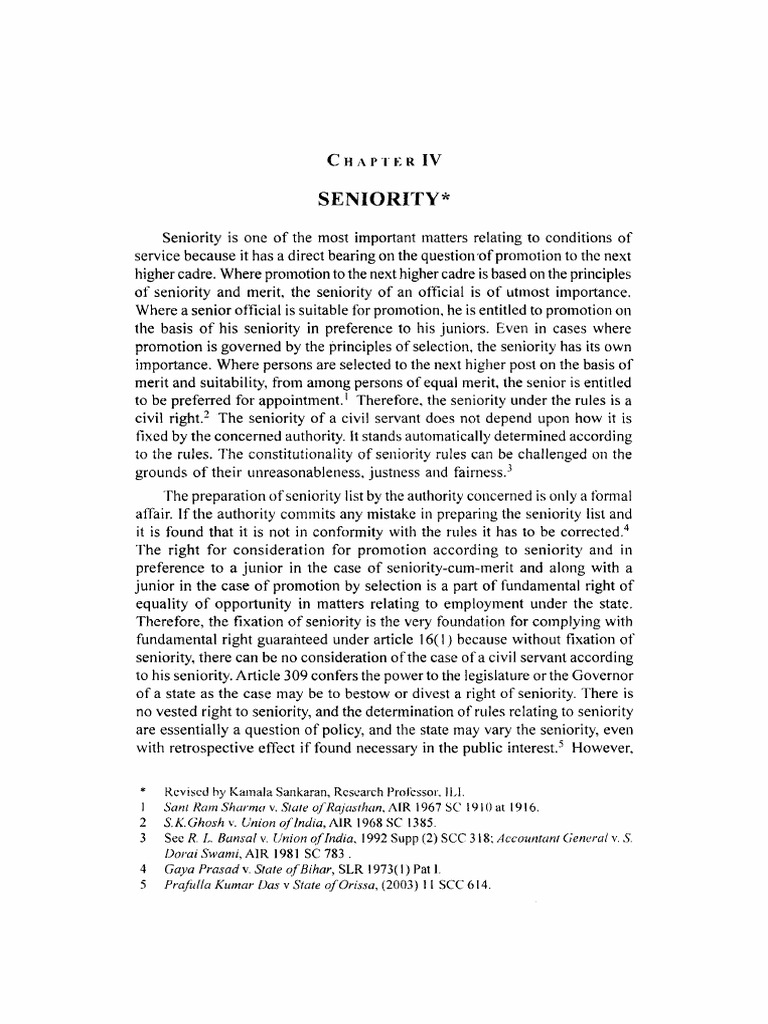 Seniority | PDF | Judge | Civil Service