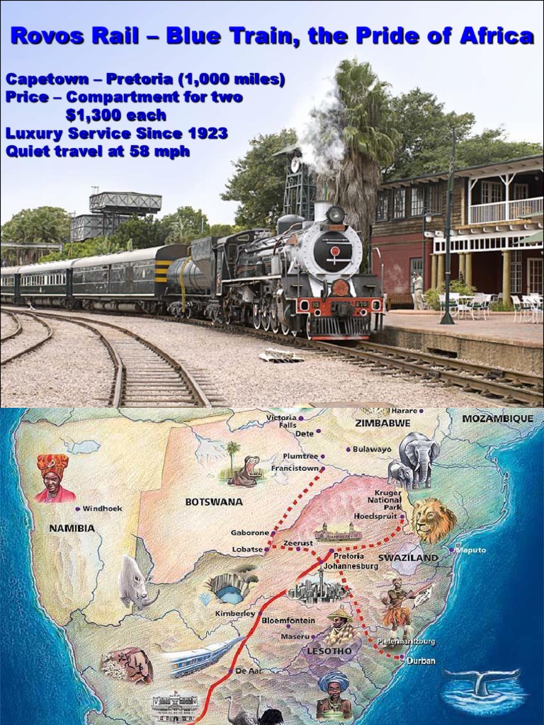 Rovos Rail - Blue Train, The Pride of Africa | PDF | Technology ...