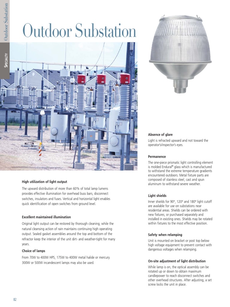 Outdoor Substation | PDF | Switch | Electrical Substation