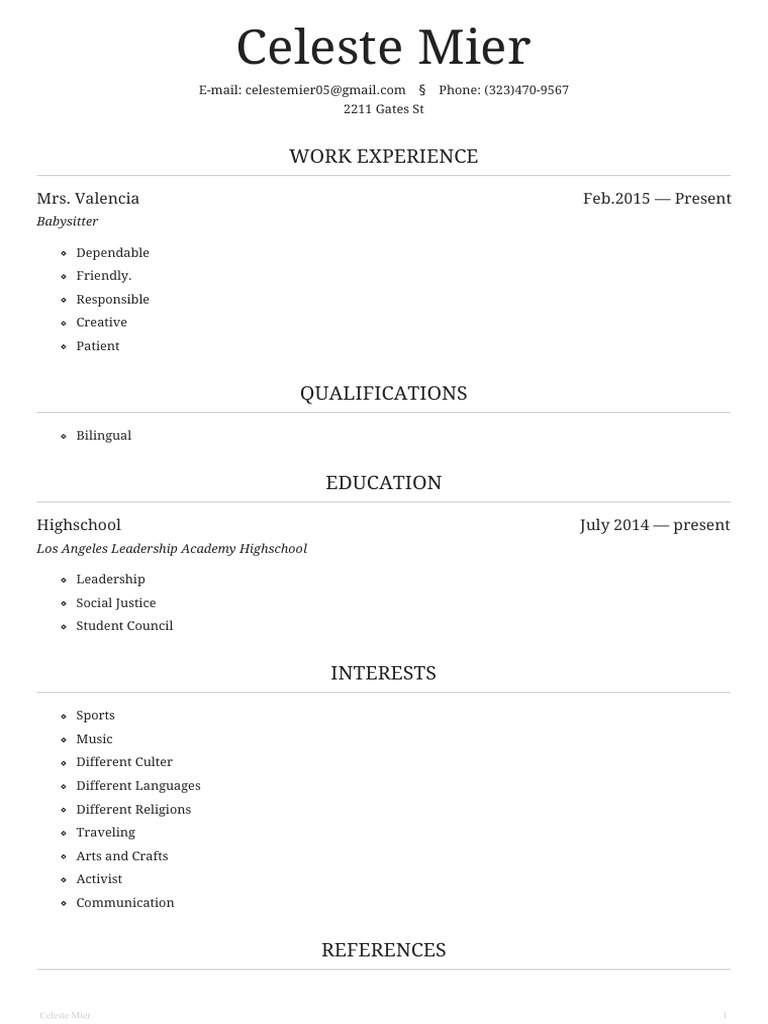 English Resume | PDF | Schools | Further Education