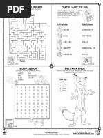 Zootopia Worksheet Printable | PDF | Self-Improvement