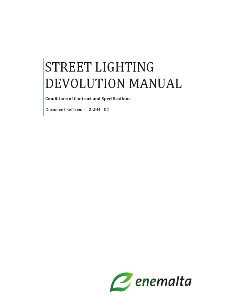 3b - Appendices - Street Lighting Devolution Manual | PDF | Street Light | Lighting