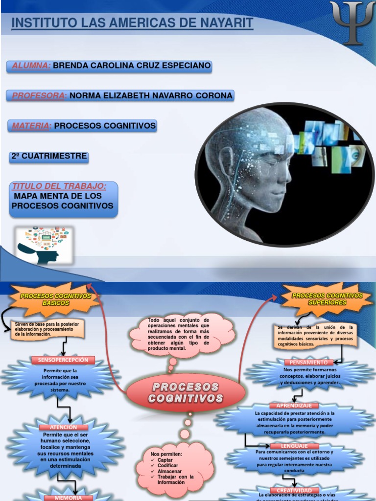 Mapa Mental Procesos Cognitivos | Memoria | Neuropsicología Mapa Mental Procesos Cognitivos | Memoria | Neuropsicología