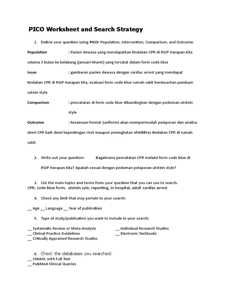 Pico Question | PDF | Science & Mathematics