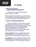 CT Scan Contrast Consent Form | PDF | Ct Scan | Allergy