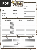 Deadlands - Character Sheet (Fillable 2) | PDF