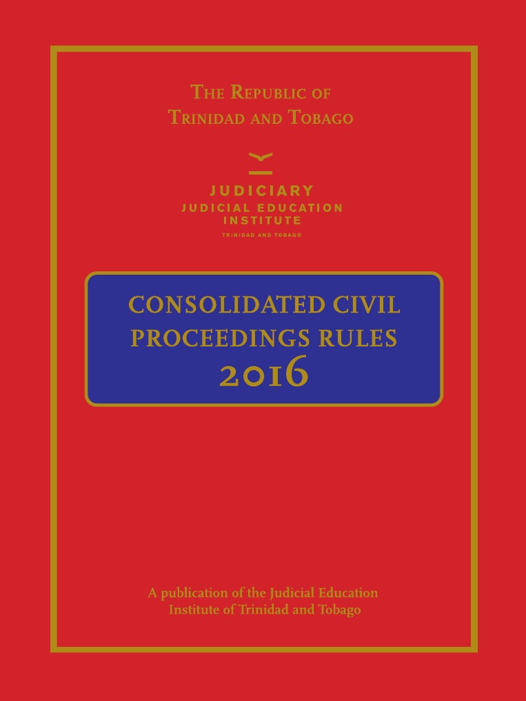 Consolidated Civil Proceedings Rules 2016 | PDF | Default Judgment ...