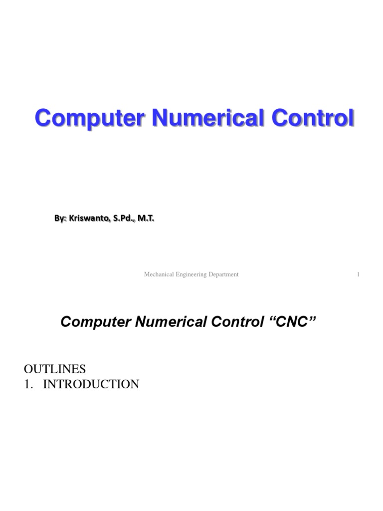 CNC Basics for Engineering Students | PDF | Numerical Control | Computer Aided Design