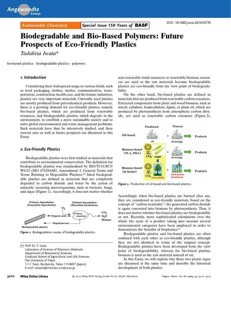Biodegradable and Bio Based Future Prospects | PDF | Biodegradation ...