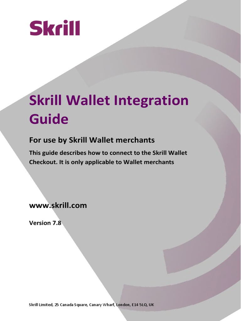 Skrill Wallet Checkout Guide | PDF | Hypertext Transfer Protocol | Web ...