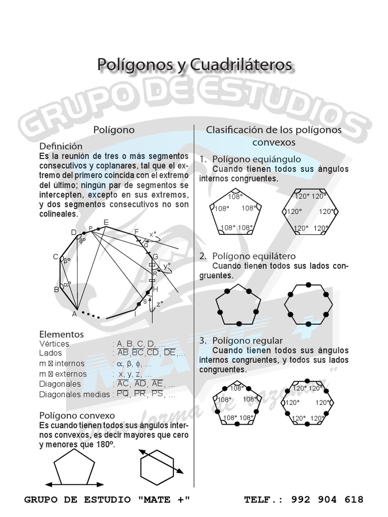 Poligonos | PDF | Triángulo | Geometría del plano euclidiano