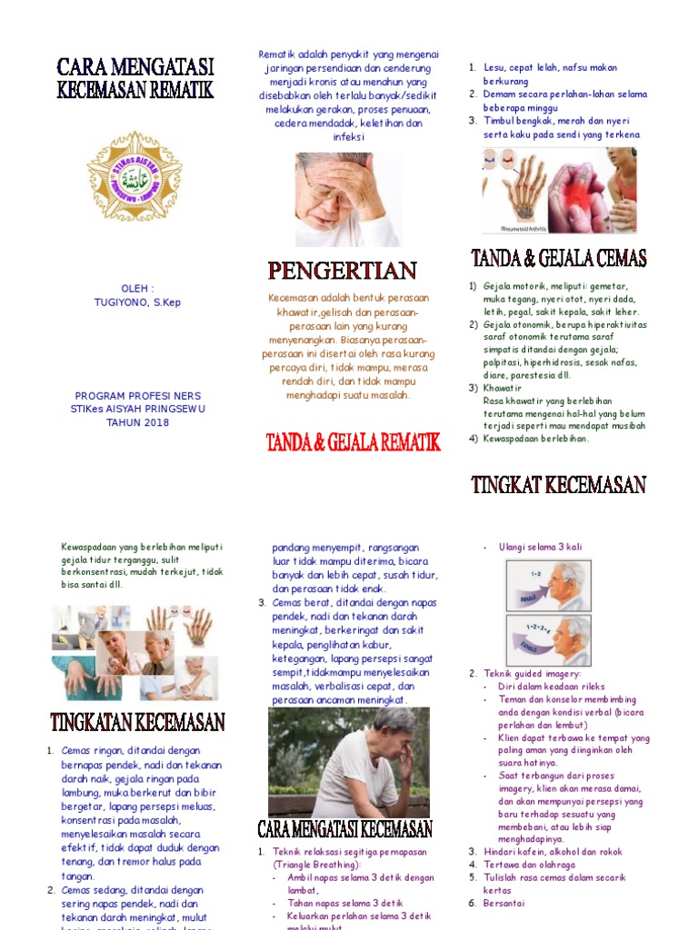 Leaflet Cara Mengatasi Cemas Rematik | PDF