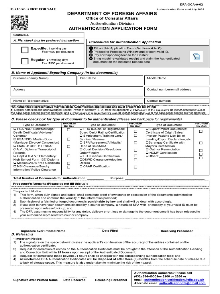 Authentication Application Form 2017 WhiteBG | PDF | Authentication ...
