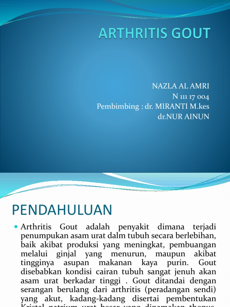 Arthritis Gout | PDF