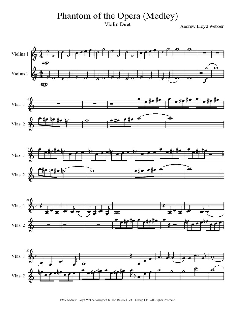 Phantom of The Opera Duet | PDF | West End Theatre | Performing Arts