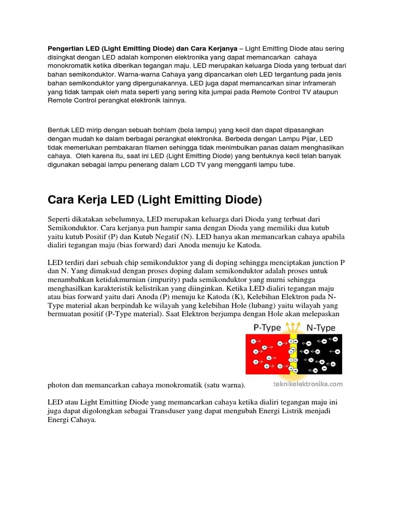 Pengertian LED | PDF