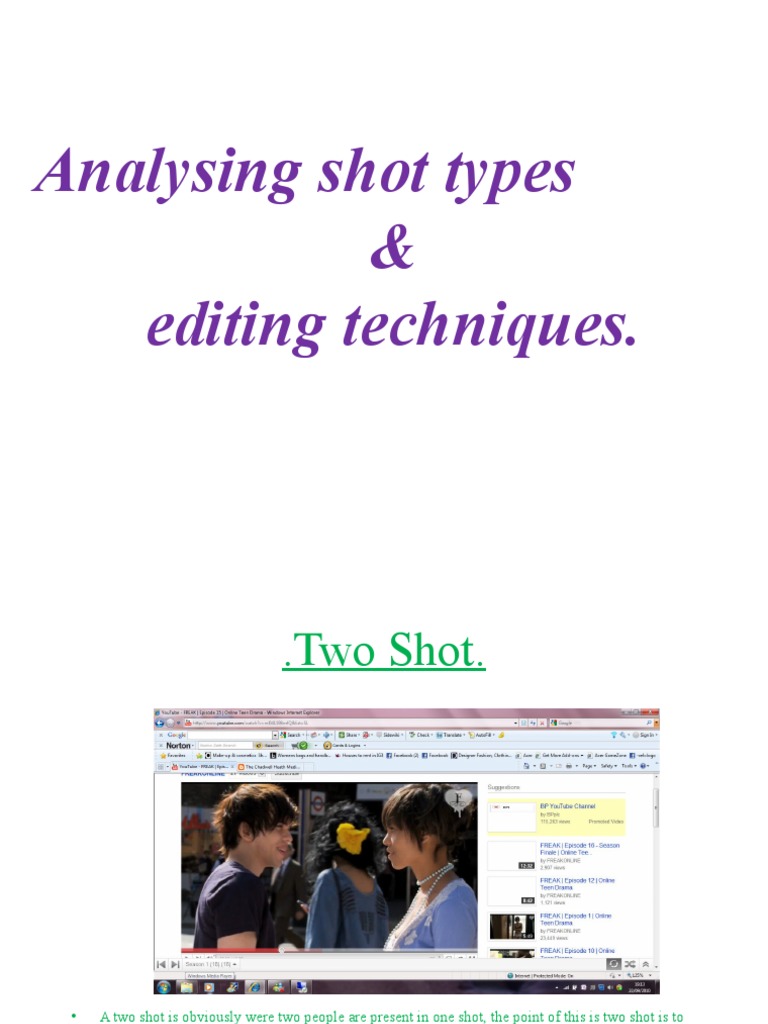 Analysing Shot Types and Edit Techniques | PDF