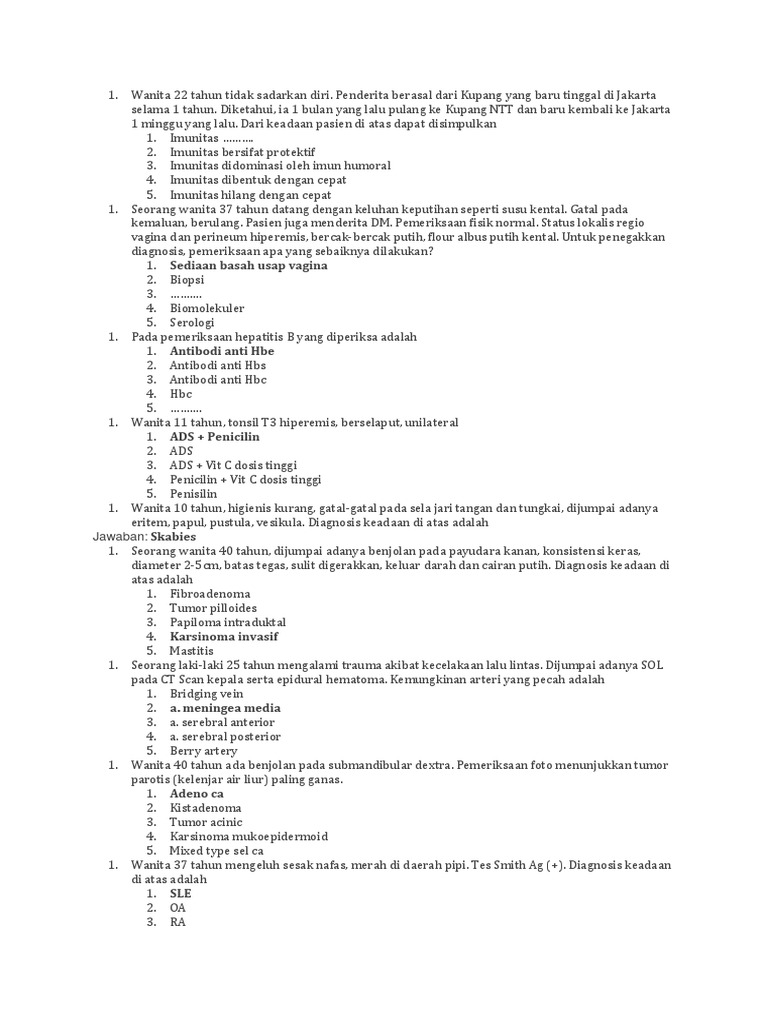 Contoh Soal Ukmppd | PDF