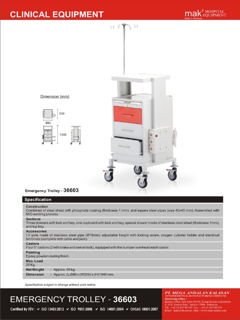 Trolleys - Emergency Trolley (Brochure) PDF | PDF