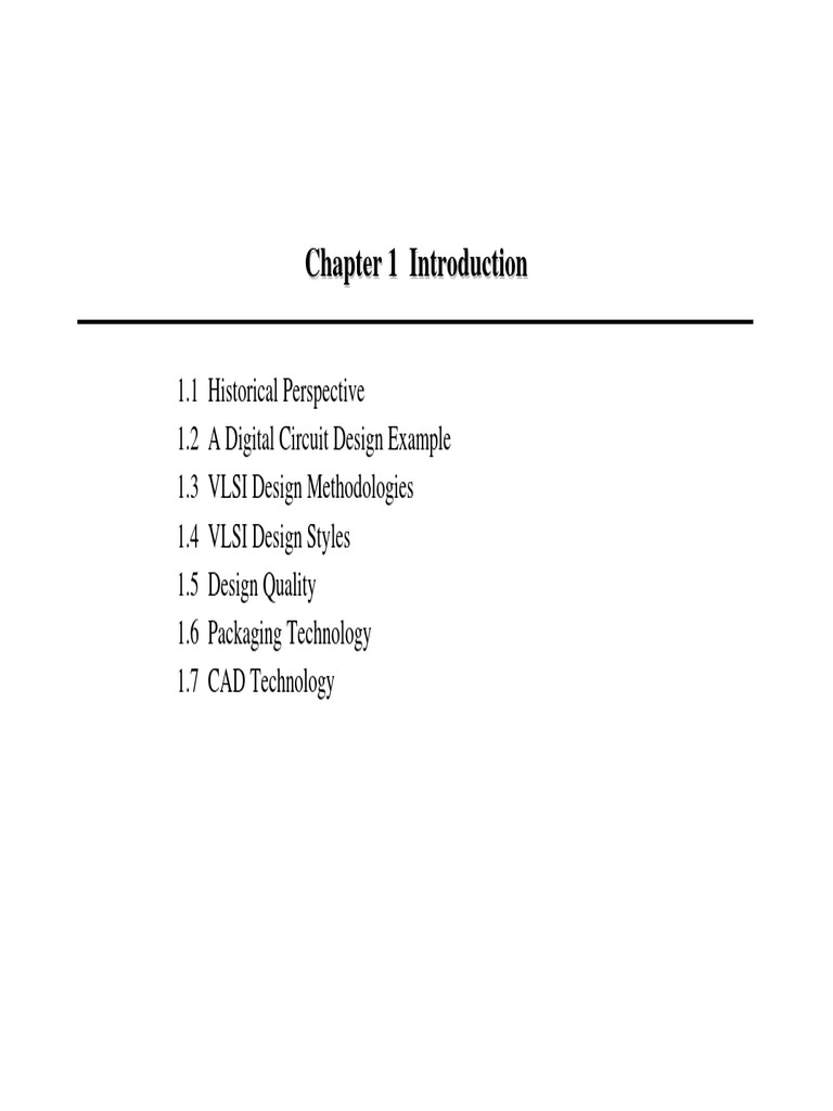 Introduction To VLSI Design | PDF | Integrated Circuit | Field ...